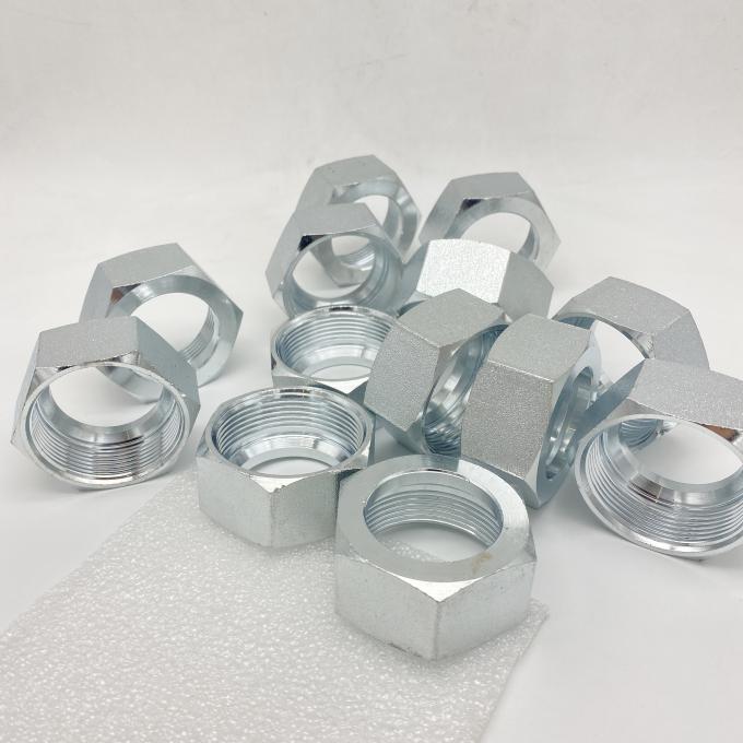2 Carbon Steel Retaining Nuts Adapter Hydraulic Fittings